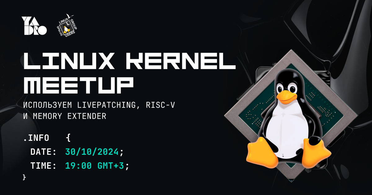 YADRO x SpbLUG LINUX Kernel Meetup
